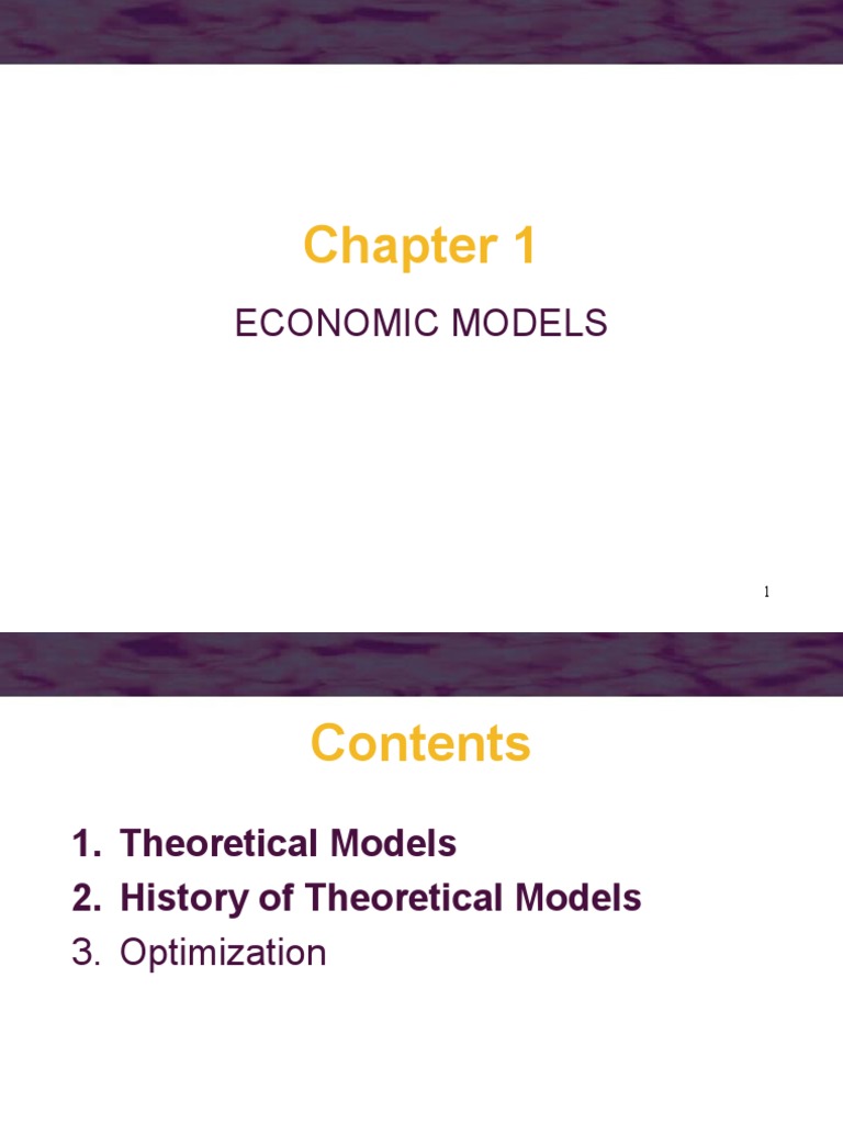 Ch01.Economic Models | PDF | Utility | Economics