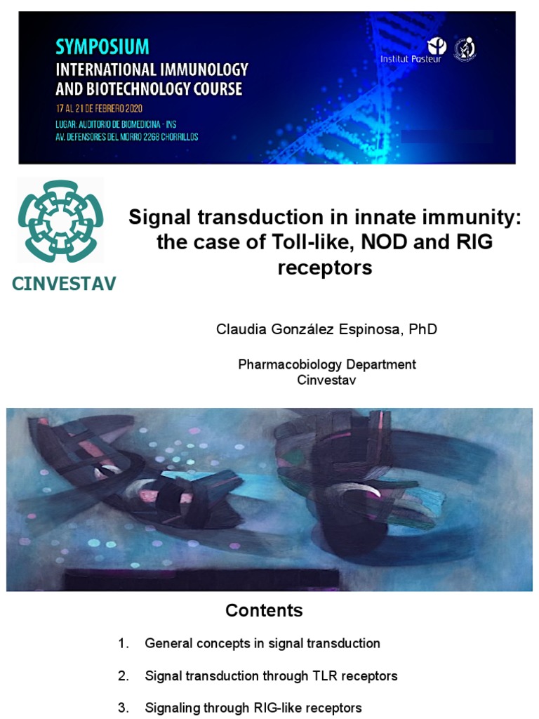 Signal transduction in innate immunity: the case of Toll-like, NOD and RIG receptors | PDF | Rna ...