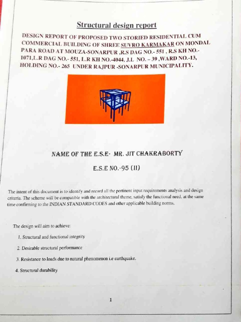 Structural Design Calculation - Suvro Karmakar | PDF