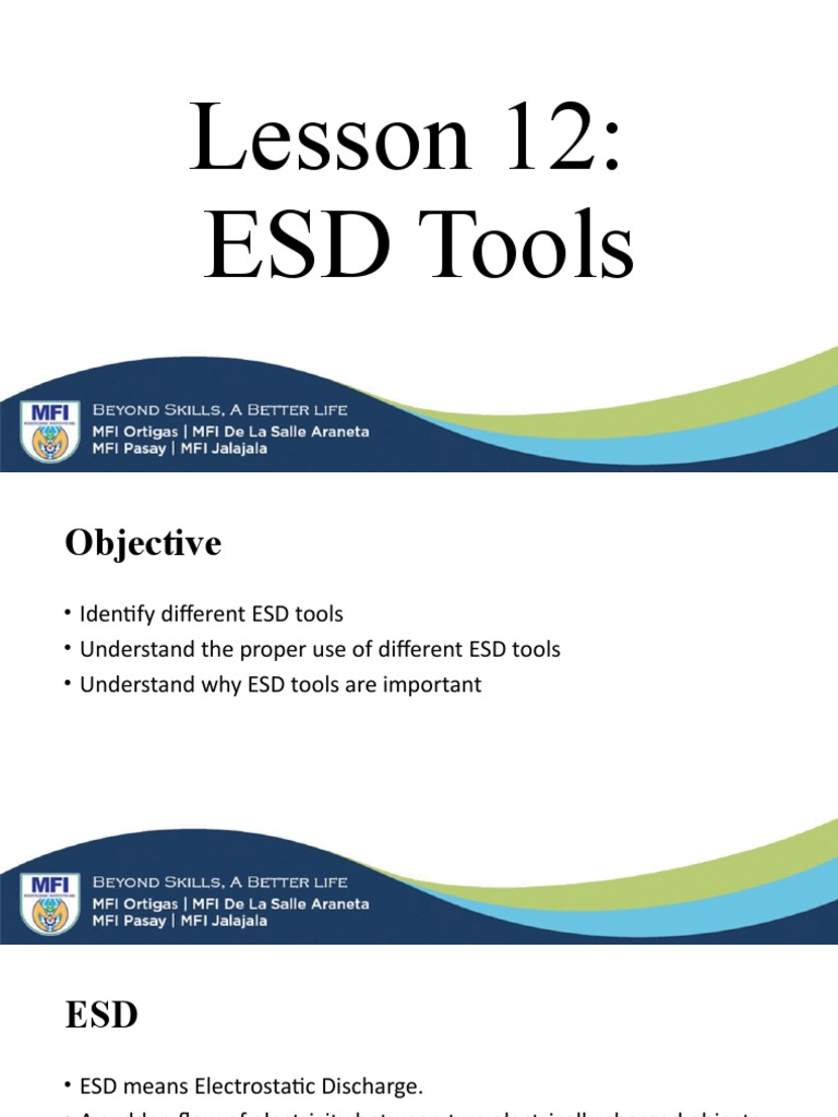 Essential ESD Tools and Their Uses | PDF | Technology & Engineering ...