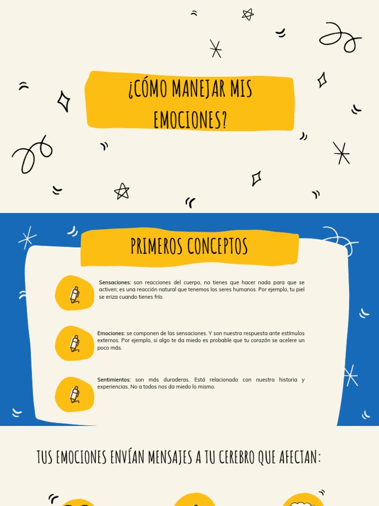 Cómo Manejar Mis Emociones Pdf Las Emociones Temor