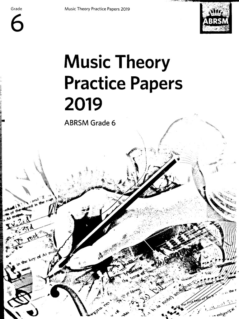 Abrsm Theory g6 Exam Paper 2019 | PDF