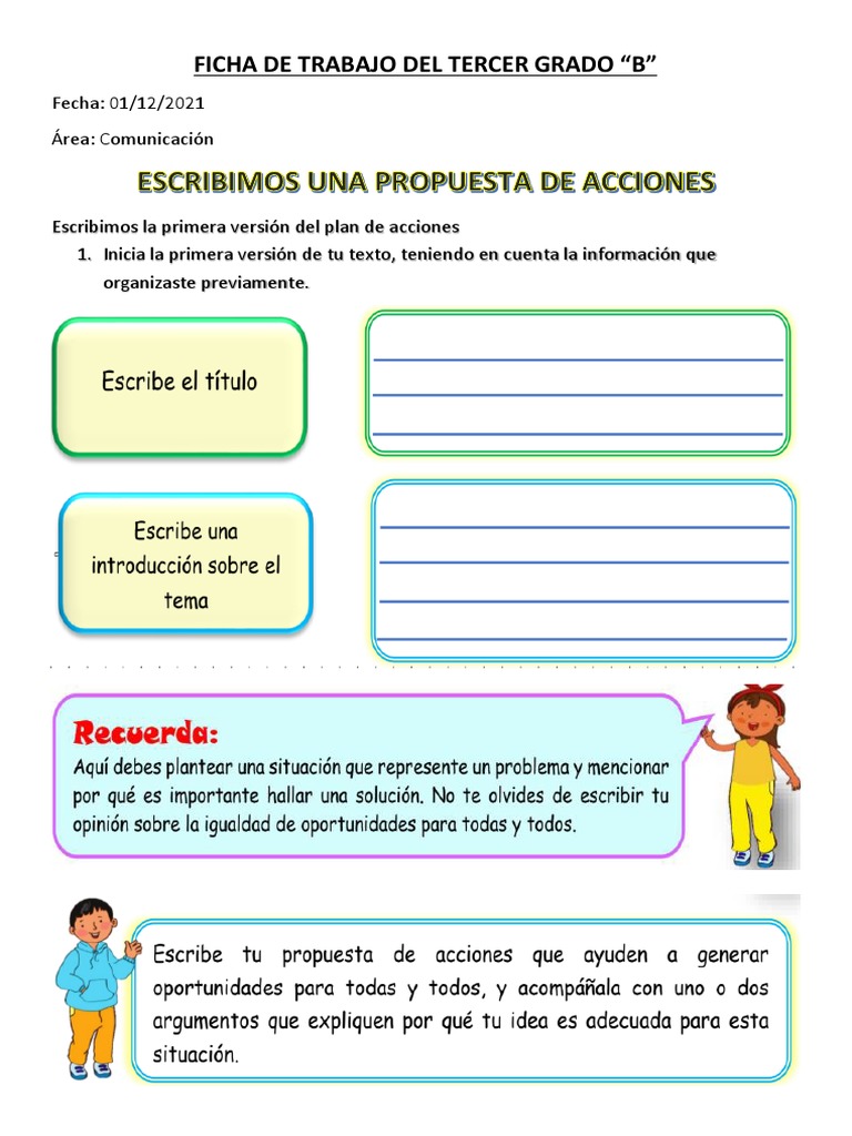 Hoja De Trabajo Para Reformular La Pregunta, Tercer Grado Preguntas