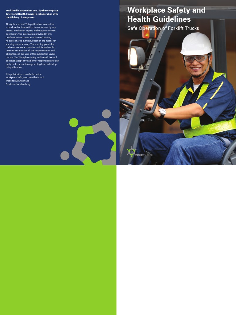 WSH Guidelines Safe Operation of Forklift Trucks | PDF