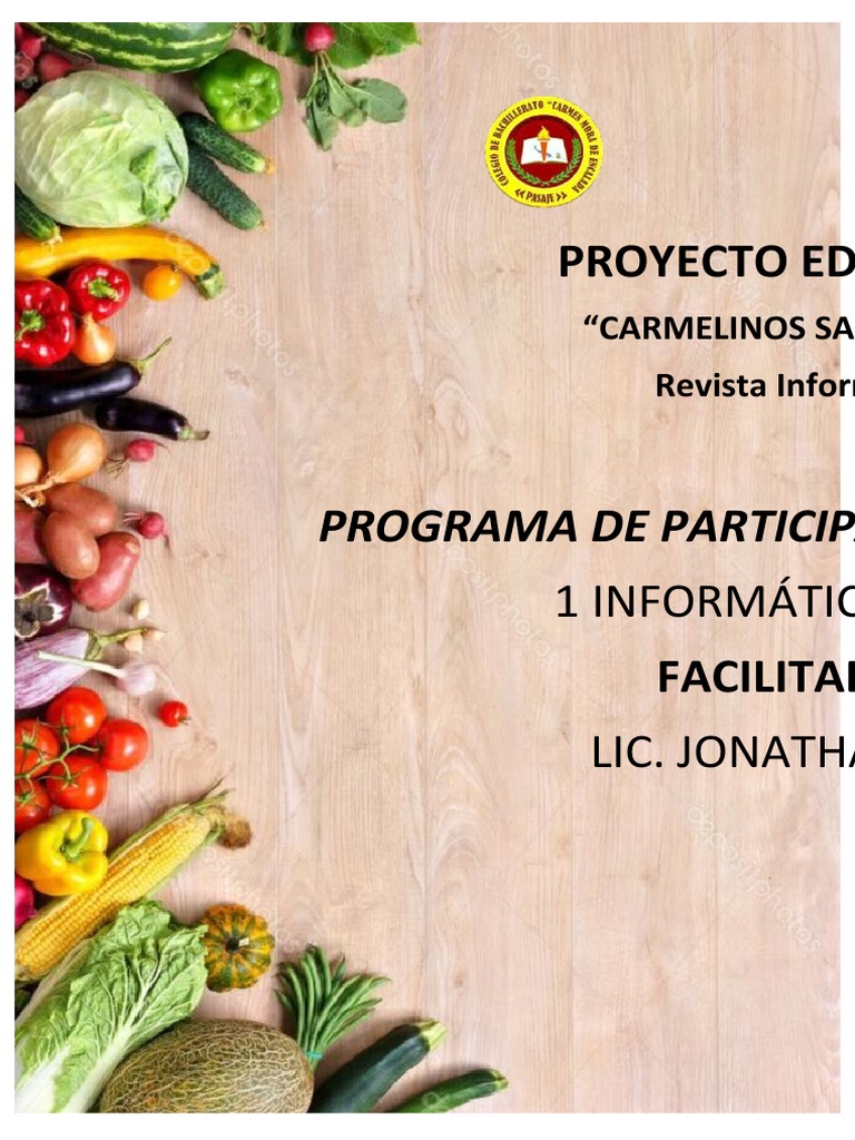 Proyecto Jonathan Ríos | PDF | Alimentos | Nutrición