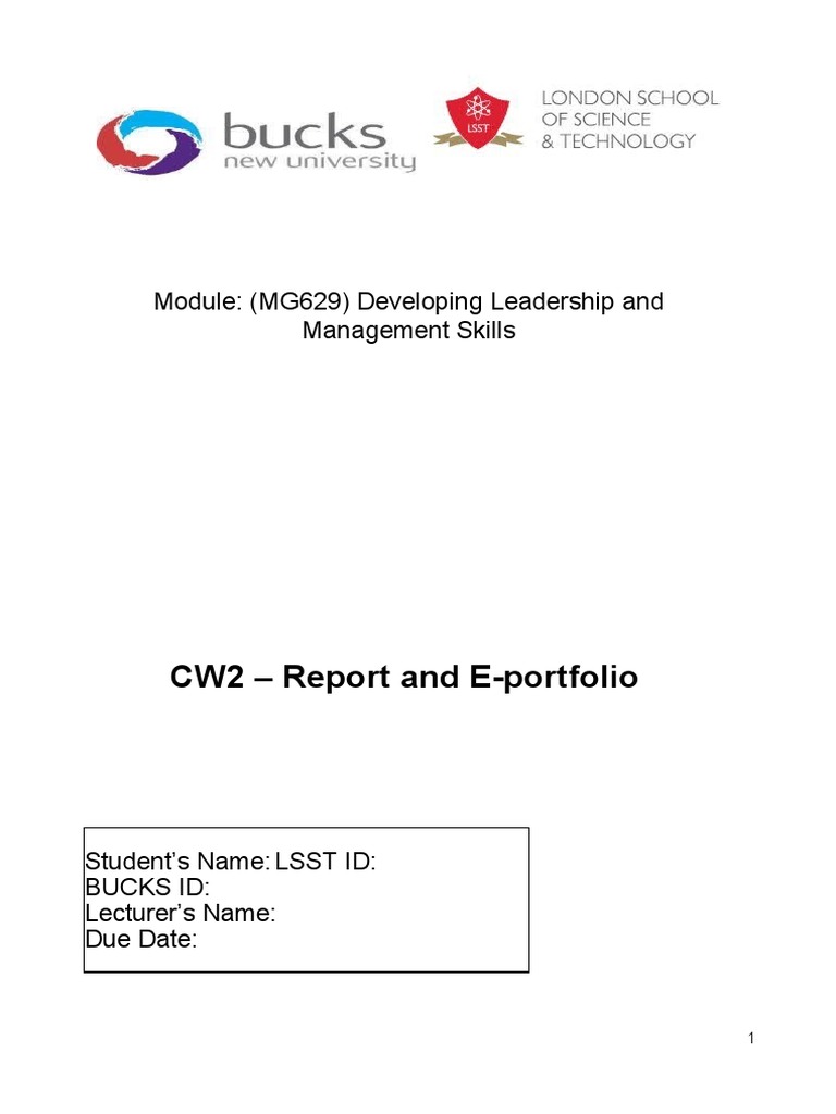 SW-MG629 - CW2 Template June | PDF | Leadership | Thought