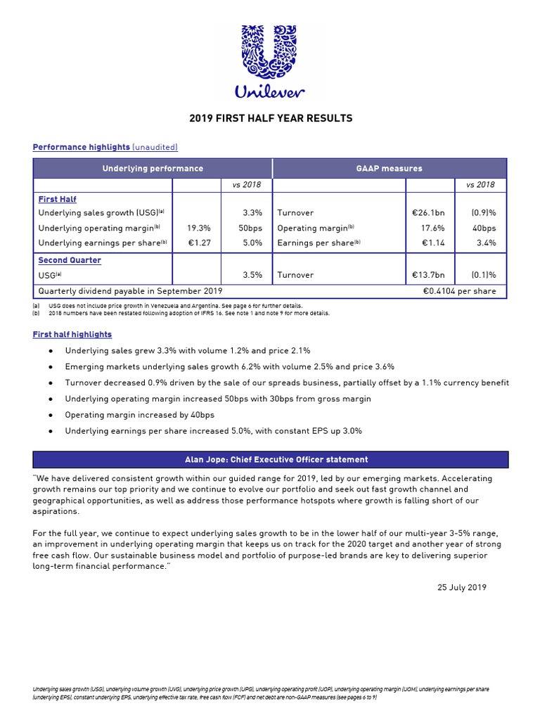 Ir q2 2019 Full Announcement | PDF | Free Cash Flow | Taxes