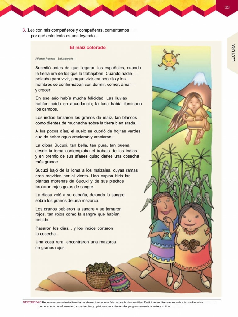 La leyenda del maíz colorado | PDF | Ciencias sociales