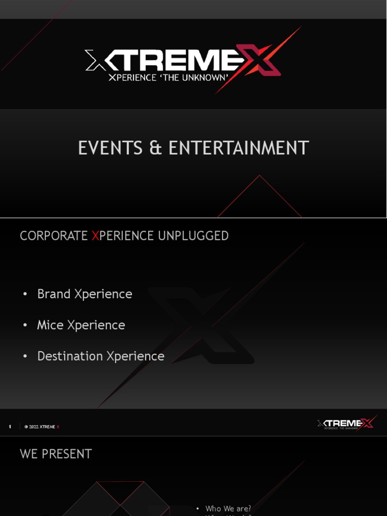 Xtreme X - Corporate Xperience | PDF | Brand | Marketing