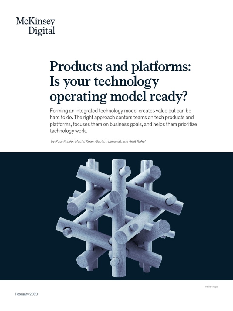 McKinsey Products and Platforms Technology Operating Model Ready | PDF ...