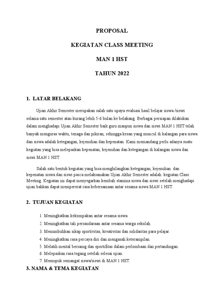 A.proposal (Latihan LDKS) | PDF