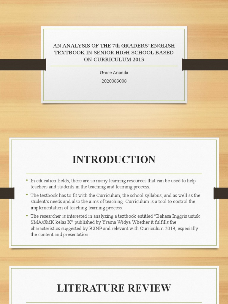 An Analysis of The 7th Graders' English | PDF | Curriculum | Rubric ...