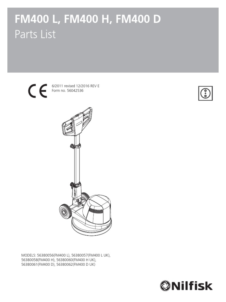 FM400L Parts | PDF | Screw | Equipment