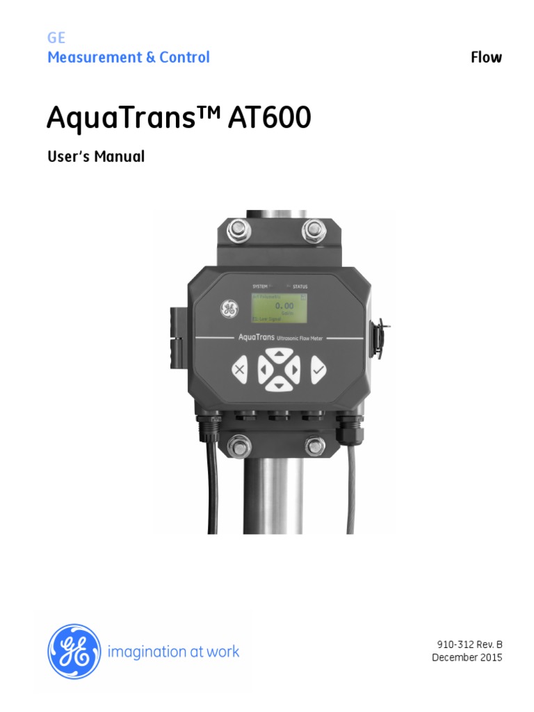 Aquatrans AT600 Flowmeter | PDF | Flow Measurement | Pipe (Fluid ...