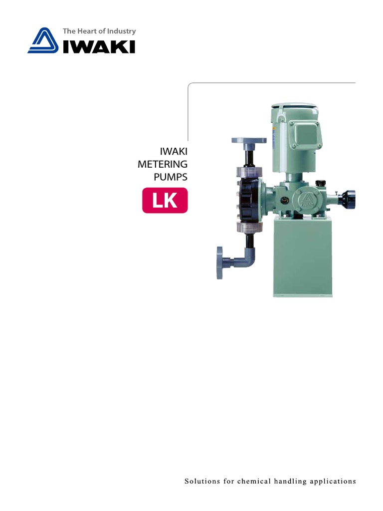 Iwaki LK Series Metering Pumps Overview | PDF | Pump | Electric Motor