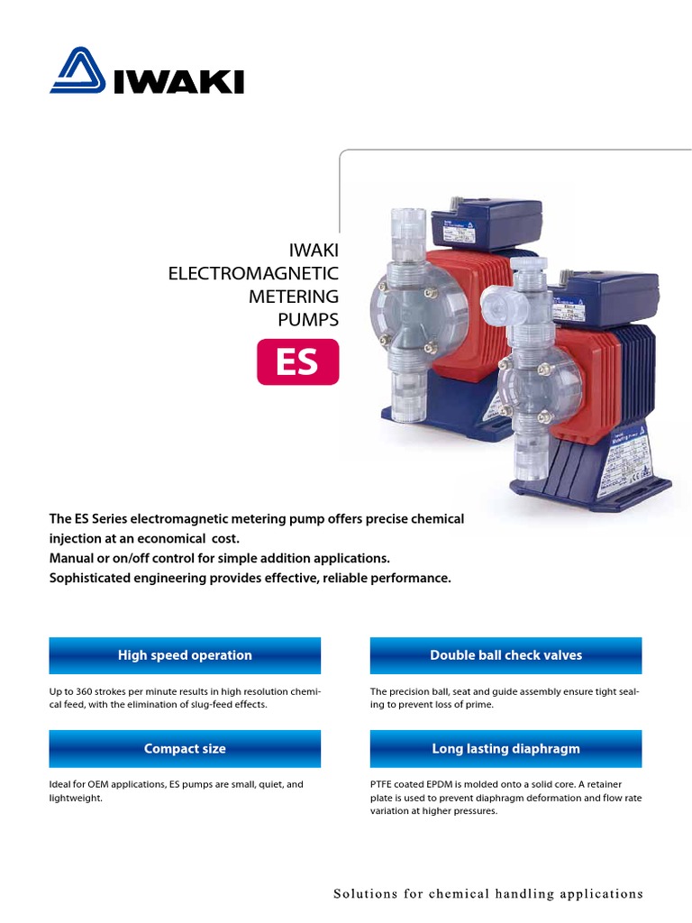 Iwaki PUMP Brochure | PDF | Valve | Pump