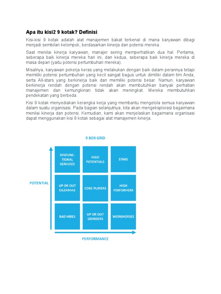 What Is The 9 Box Grid - Translate | PDF