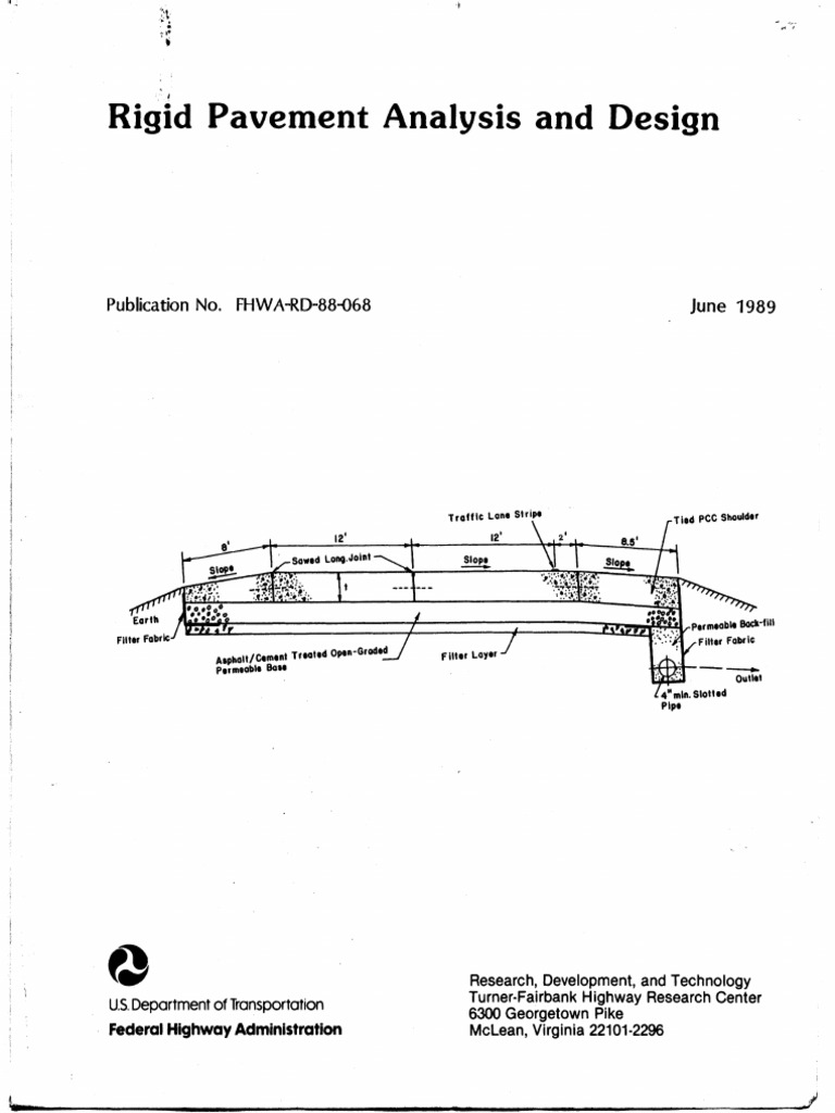Rigid Pavement Design Analysis Report | PDF | Technology & Engineering