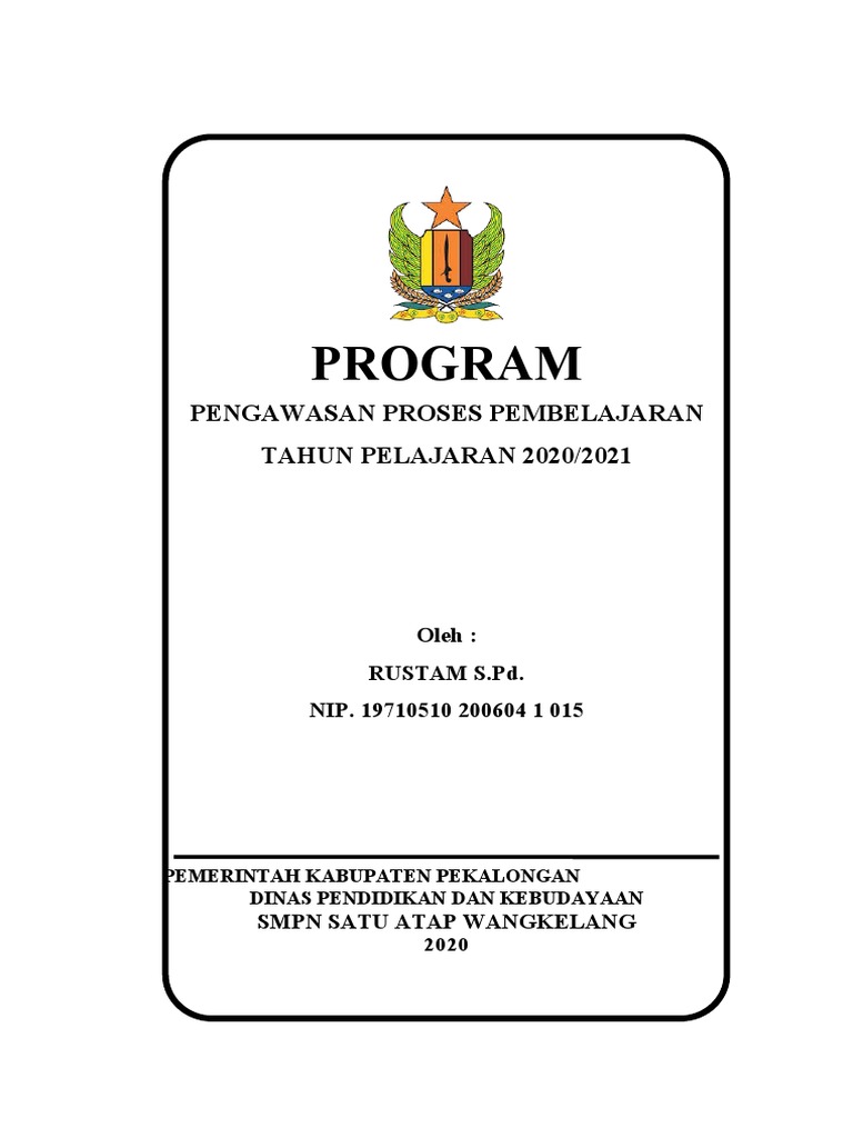 Program Pengawasan-Proses-Pembelajaran Rustam Ok | PDF | Karier & Perkembangan