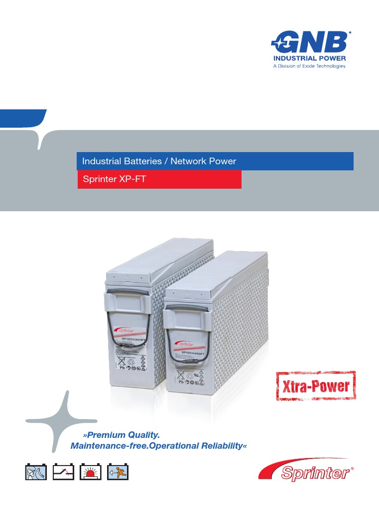 Catálogo Sprinter XP-FT | PDF | Energy Storage | Electrical Engineering
