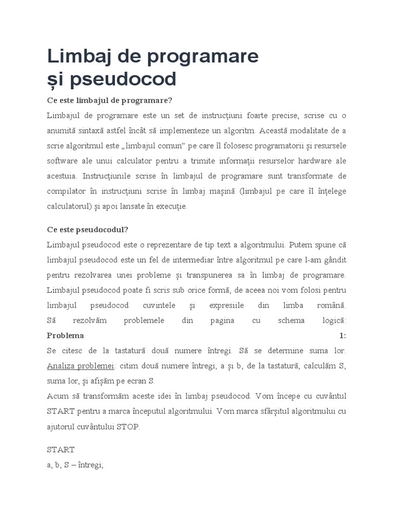 Introducere in C++ | PDF