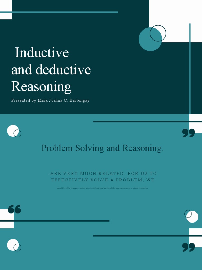 Inductive vs. Deductive Reasoning Explained | PDF | Language Arts ...