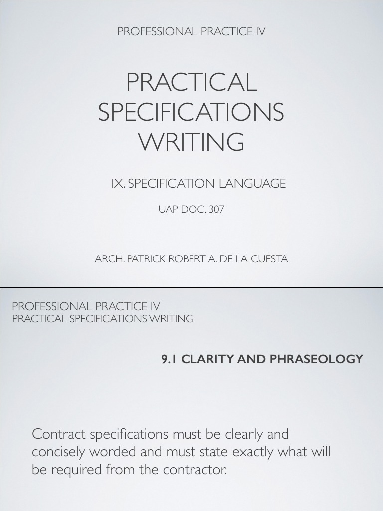 Practical Specifications Writing Soecifications Language | Download Free PDF | Morphology ...