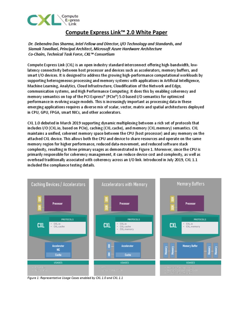 CXL2.0 White Paper November 2020 FINAL | PDF | Central Processing Unit | Network Switch