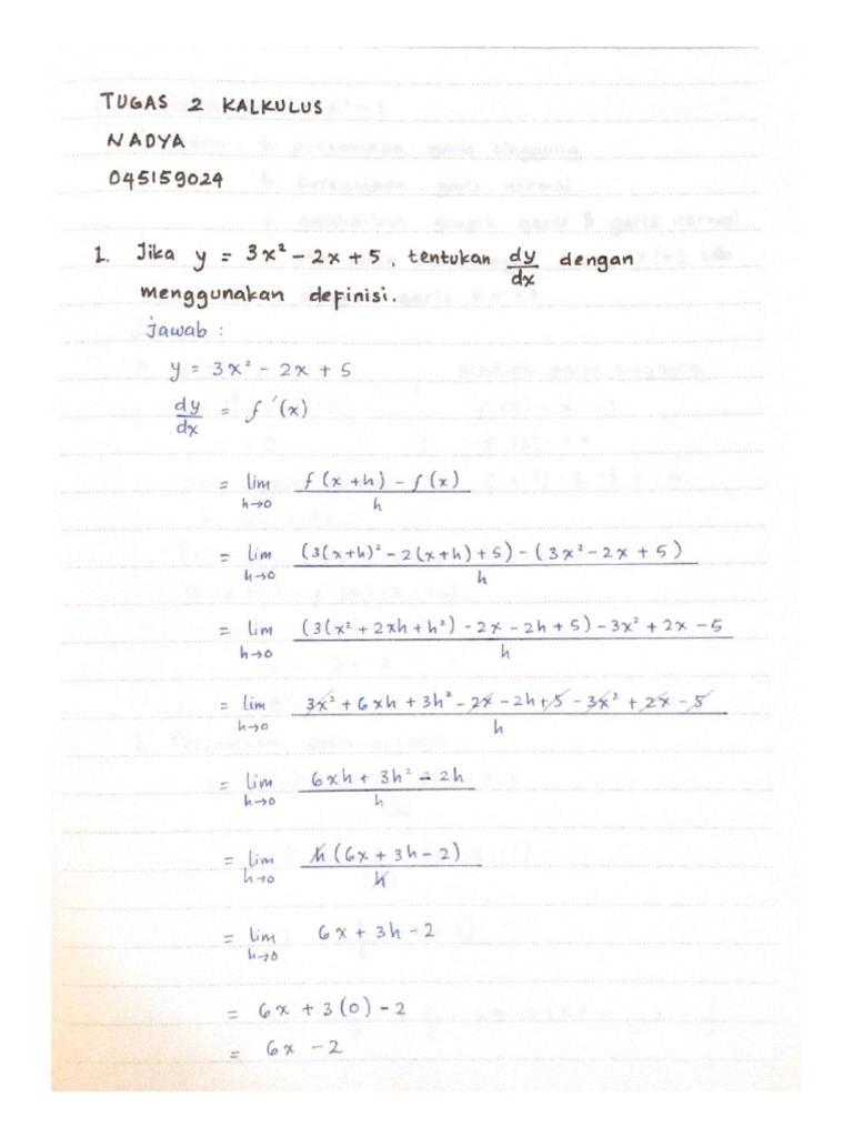 Tugas 2 Kalkulus | PDF