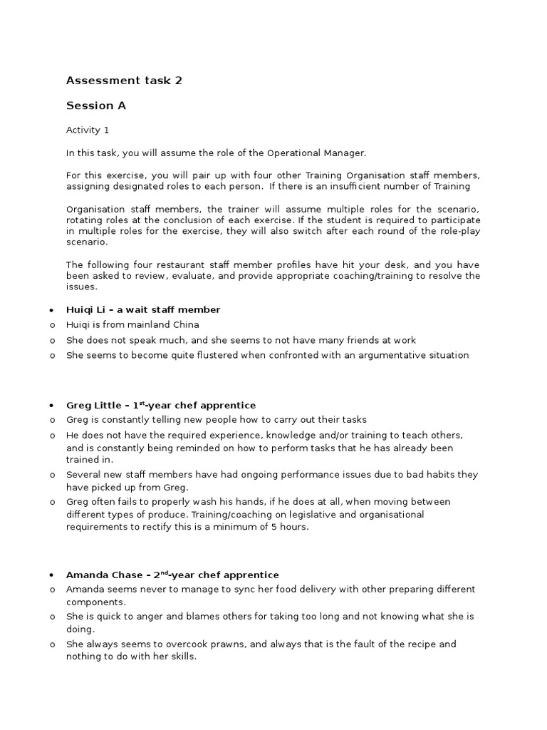 SITXHRM001 Coach Others in Job Skills Task 2 Template 1 | PDF