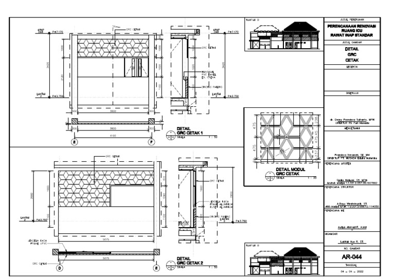 Ar044 - Detail GRC Cetak Lantai 2 | PDF