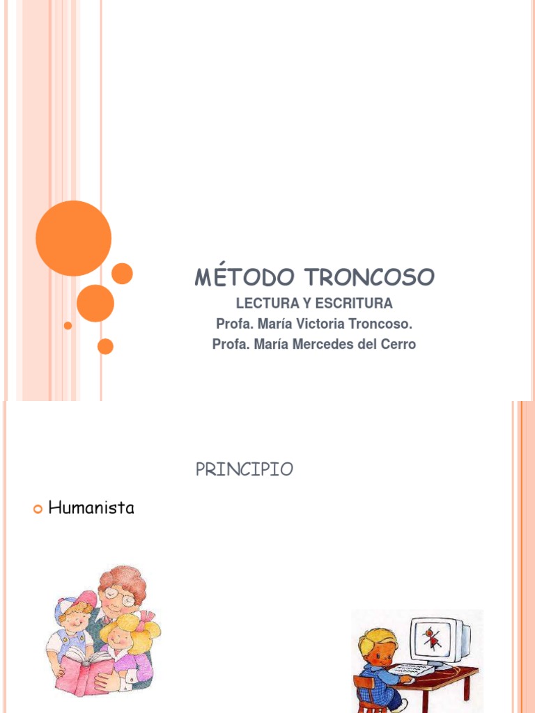 Método Troncoso: Lectura y Escritura para Niños | PDF | Sílaba | Palabra