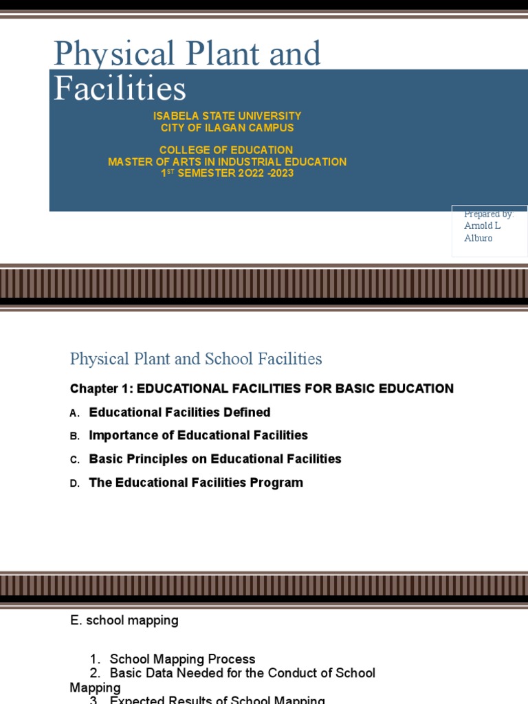 Understanding School Facilities and Mapping | PDF | Schools | Human ...