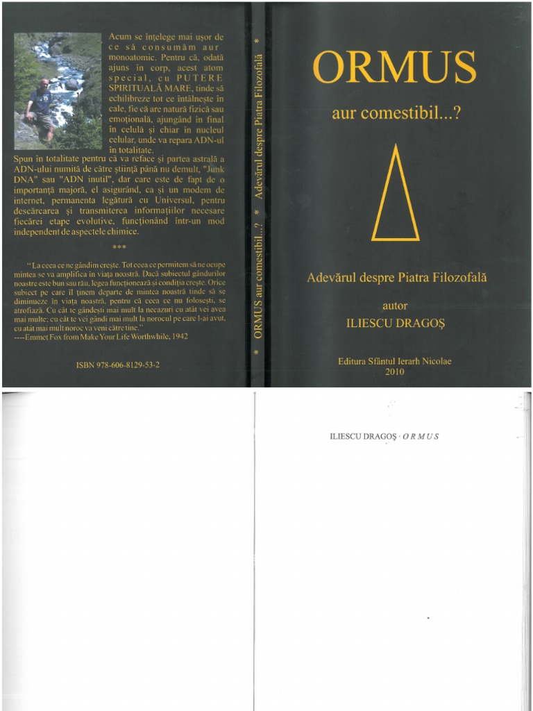 Ormus Aur Comestibil - Adevarul Despre Piatra Filozofala | PDF