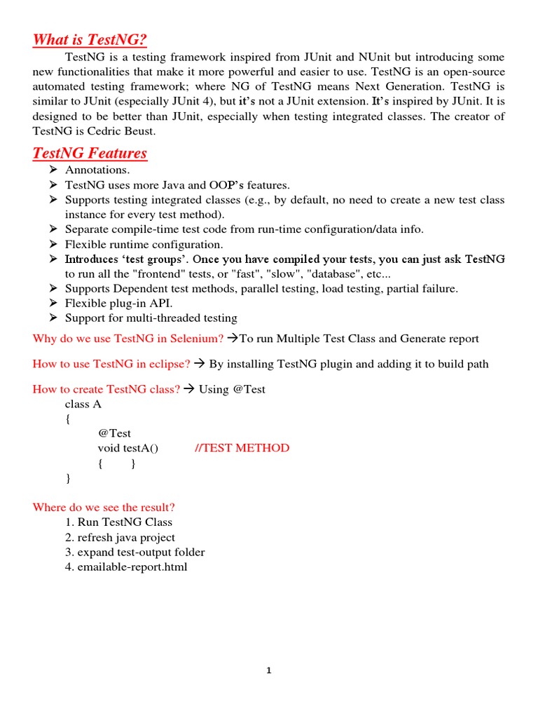 TestNG by Me | PDF | Software Testing | Information Technology TestNG by Me | PDF | Software Testing | Information Technology