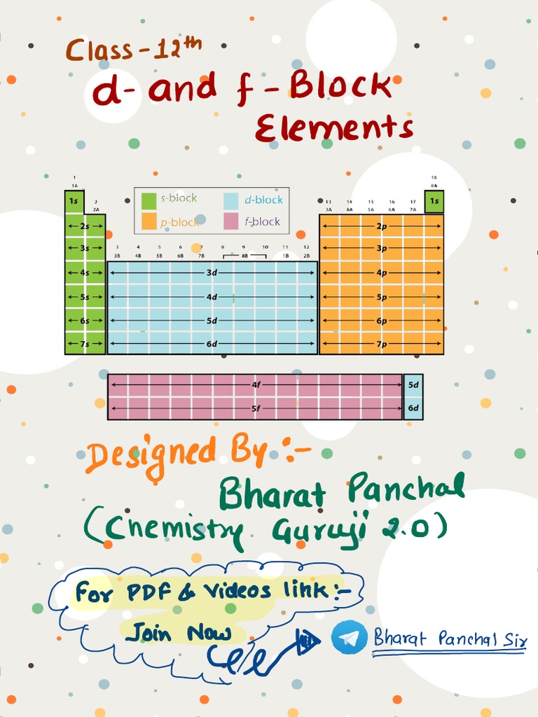 Emailing D and F Block Elements | PDF | Chemical Compounds | Transition ...
