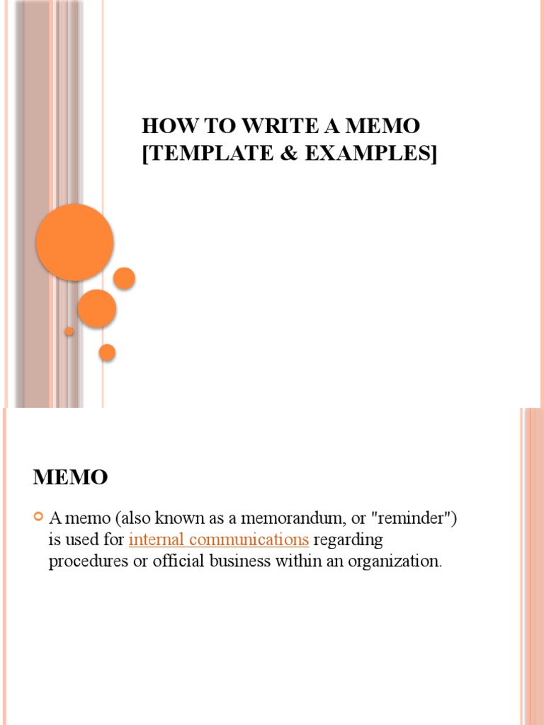 How to Write a Memo Guide | PDF | Memorandum | Business