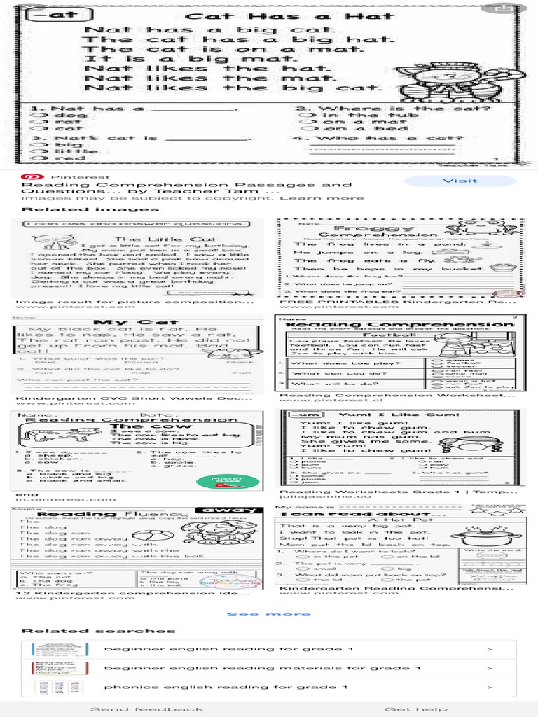 Reading Year 1 - Google Search | PDF | Reading Comprehension | Phonics
