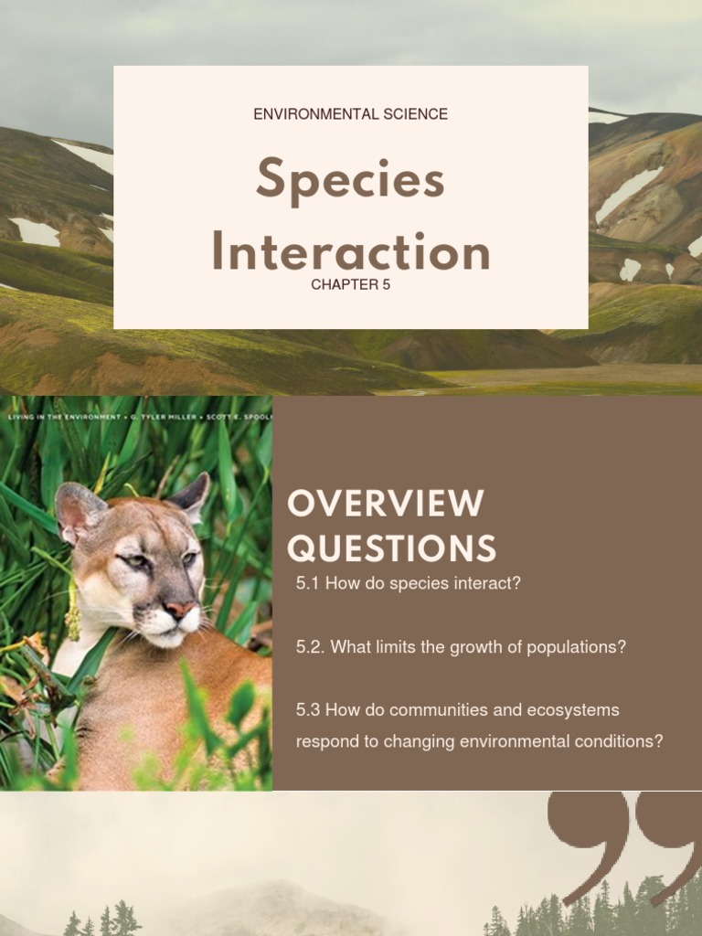 Chapter 5 Biodiversity Species Interactions and Population Control | PDF | Ecosystem ...