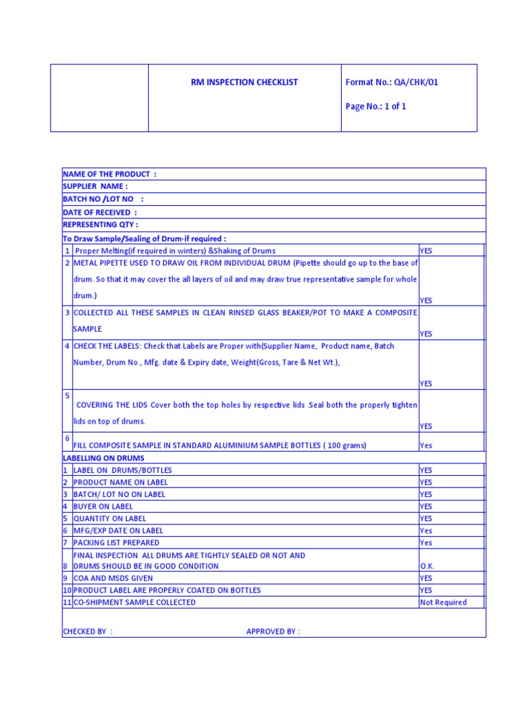 Dispatch Checklist | PDF | Secondary Sector Of The Economy | Chemistry