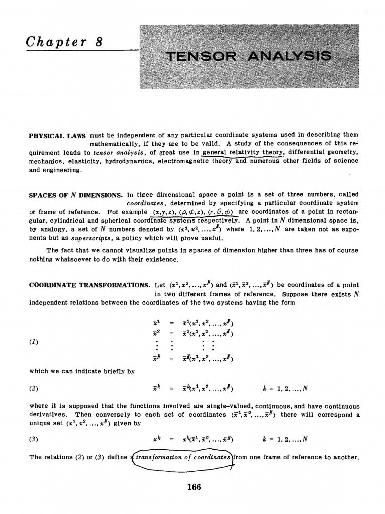 Tensor Analysis | Download Free PDF | Tensor | Matrix (Mathematics)