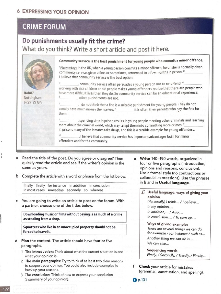 Expressing Your Opinion | PDF