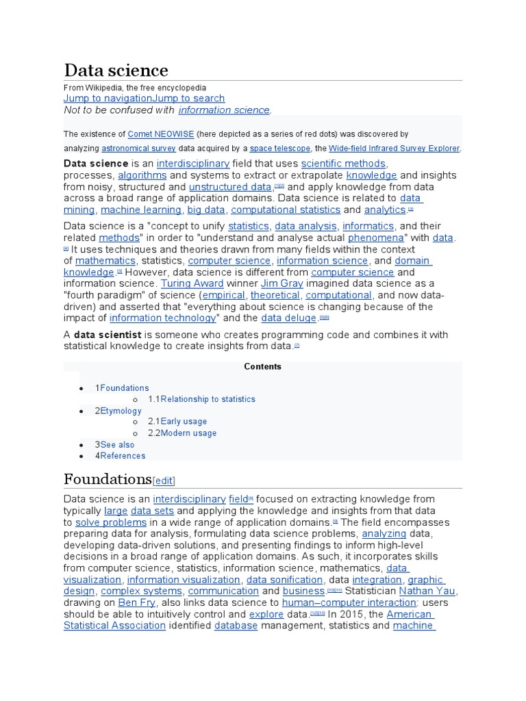 Data Science | PDF | Data Science | Information Technology Management