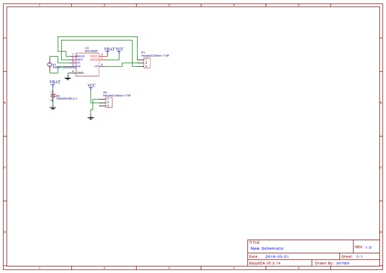 Schematic - DS1302 RTC - 2022-12-14 | PDF