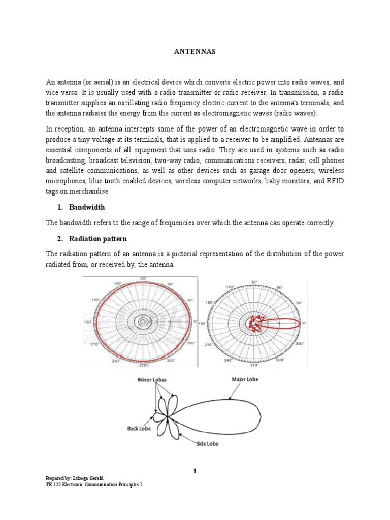 3 2 Antennas | PDF | Antenna (Radio) | Radio