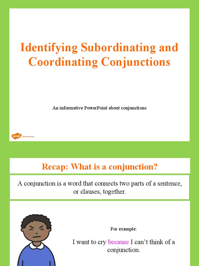 Conjunctions for Young Learners | PDF | Linguistic Typology | Syntax