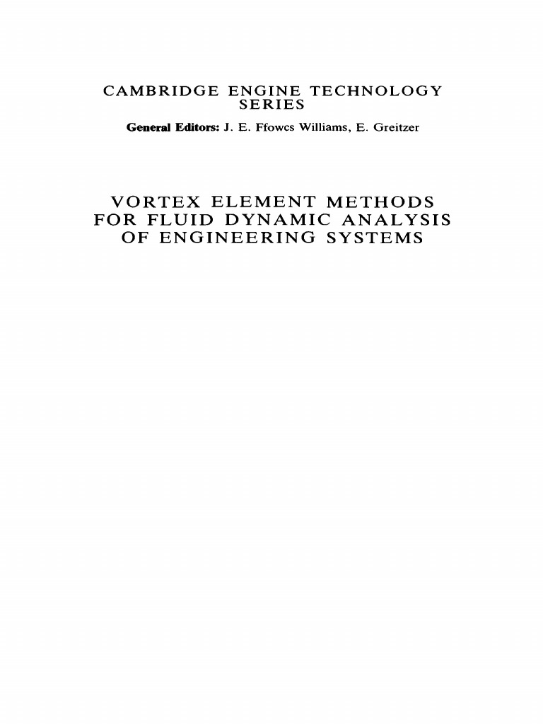 Vortex Element Methods For Fluid Dynamic Analysis of Engineering Systems | PDF | Vortices ...