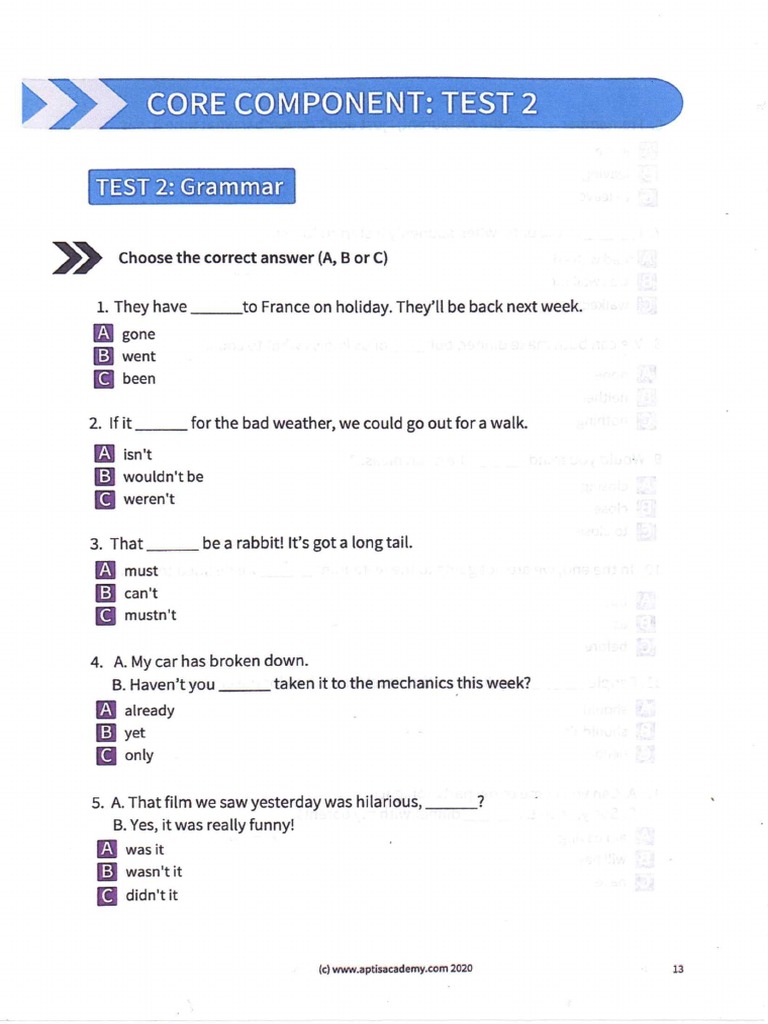 Aptis Esol General Practice Full Test | PDF