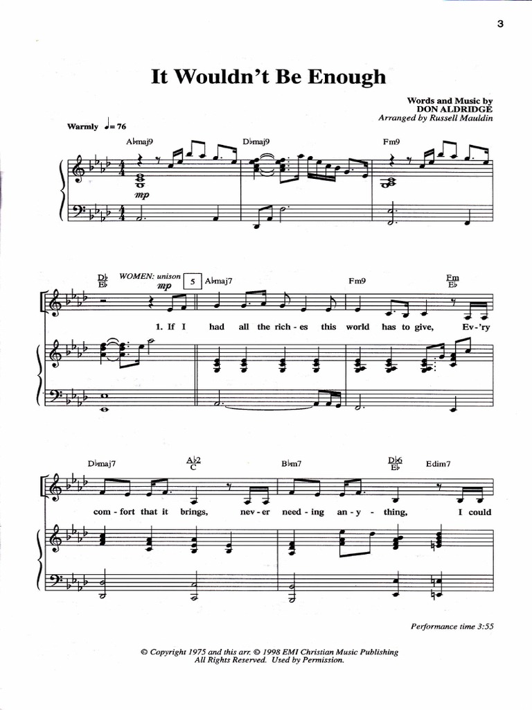 It Wouldnt Be Enough | PDF