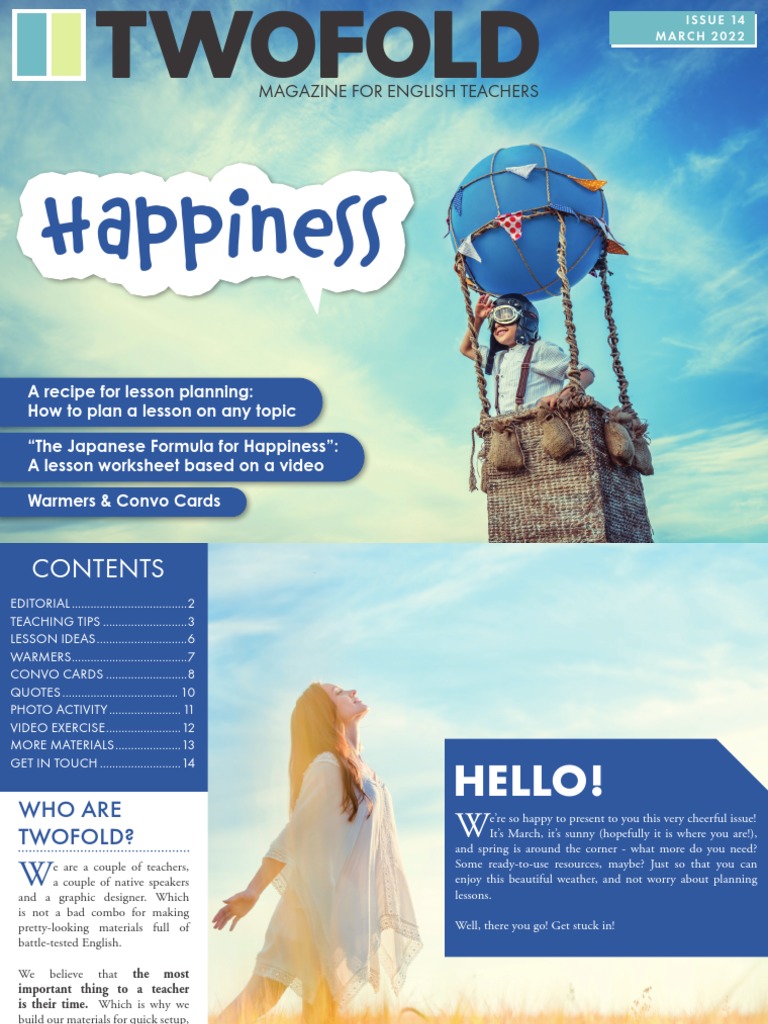 Twofold Magazine Issue 14 - Happiness | PDF | Happiness | Worksheet
